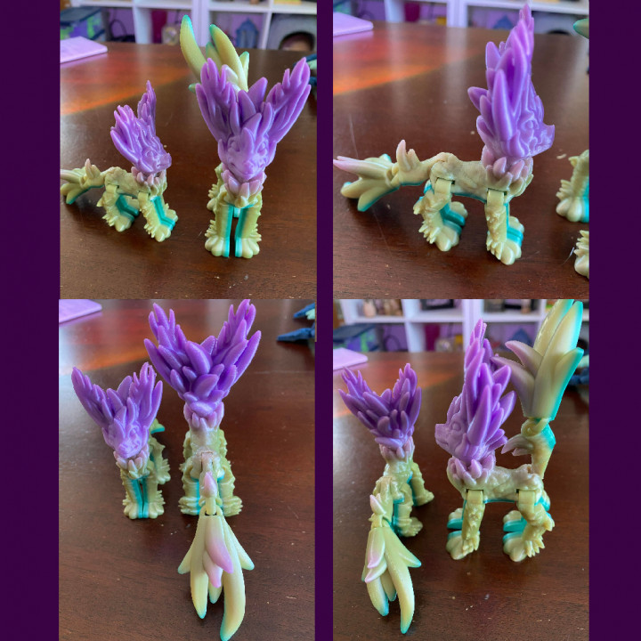 3D Printable Flexible Fox Bundle by The Dragon's Den