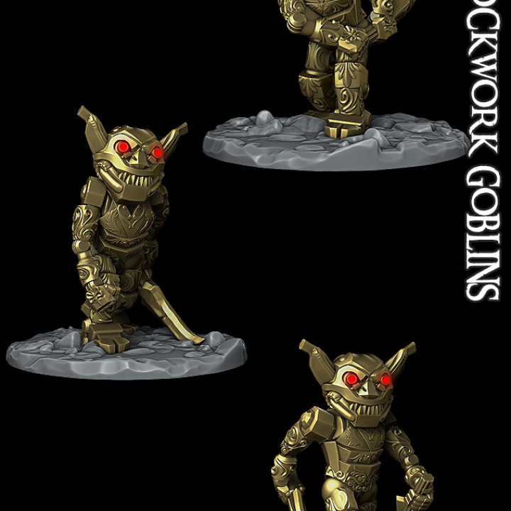 3D Printable Clockwork Goblins by RocketPigGames