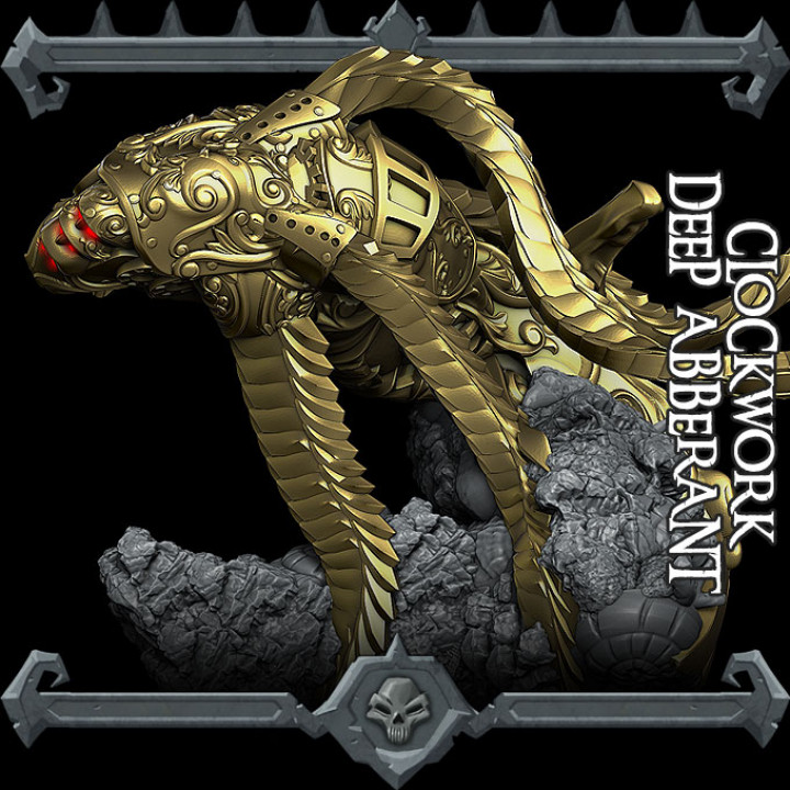3D Printable Clockwork Deep Abberant by RocketPigGames