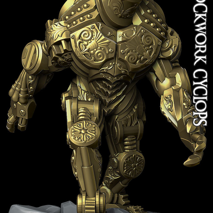 3D Printable Clockwork Cyclops by RocketPigGames