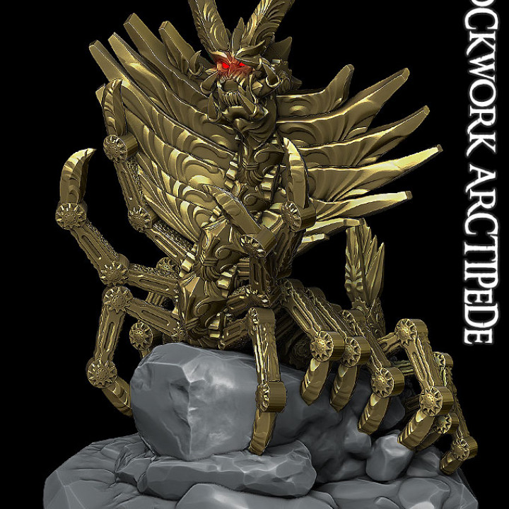 3D Printable Clockwork Arctipede by RocketPigGames