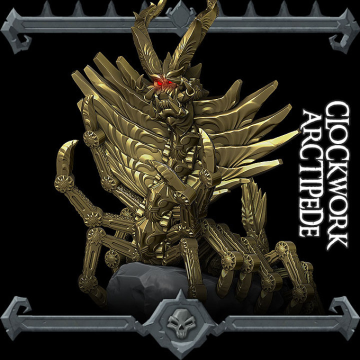 3D Printable Clockwork Arctipede by RocketPigGames
