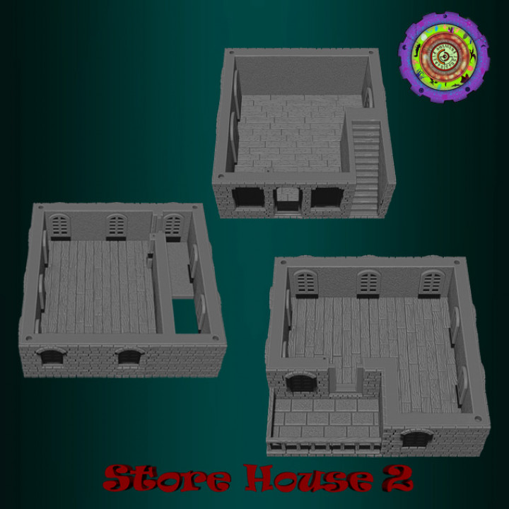 3D Printable Store House 2 by C2Dwellers