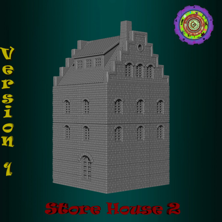 3D Printable Store House 2 by C2Dwellers