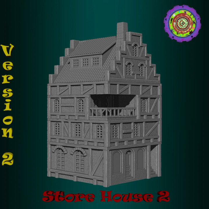 3D Printable Store House 2 by C2Dwellers