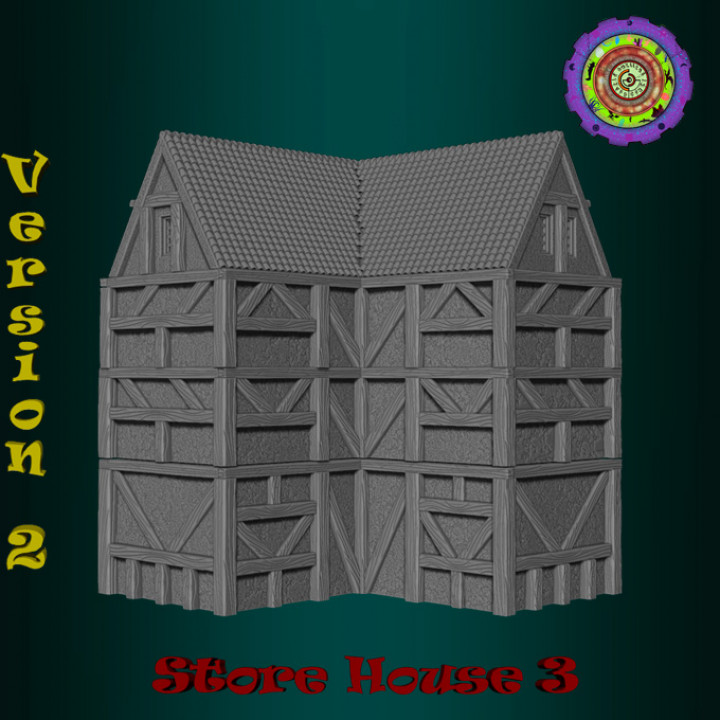 3D Printable Store House 3 by C2Dwellers