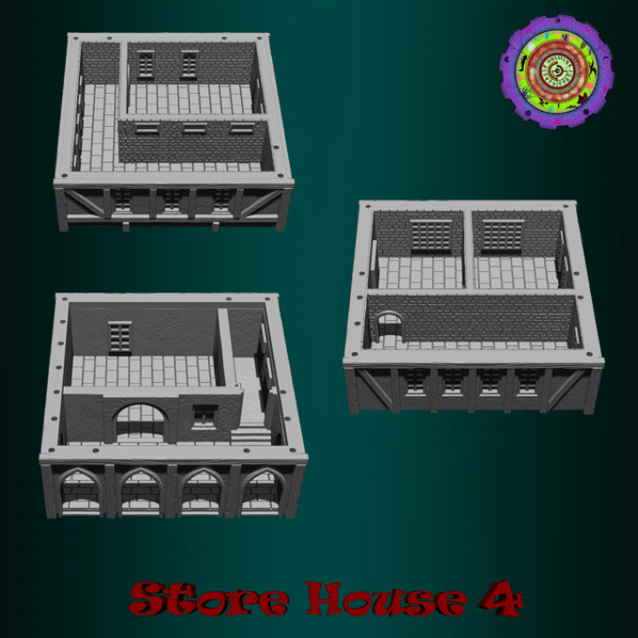 3D Printable Store House 4 by C2Dwellers