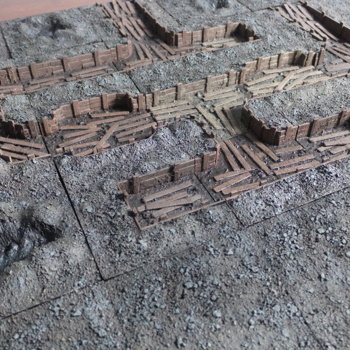3D Printable 3D Printable Trench Terrain| 6" x 6" Tiles | STL Files ...