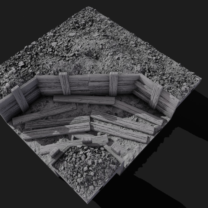3D Printable 3D Printable Trench Terrain| 6" x 6" Tiles | STL Files ...