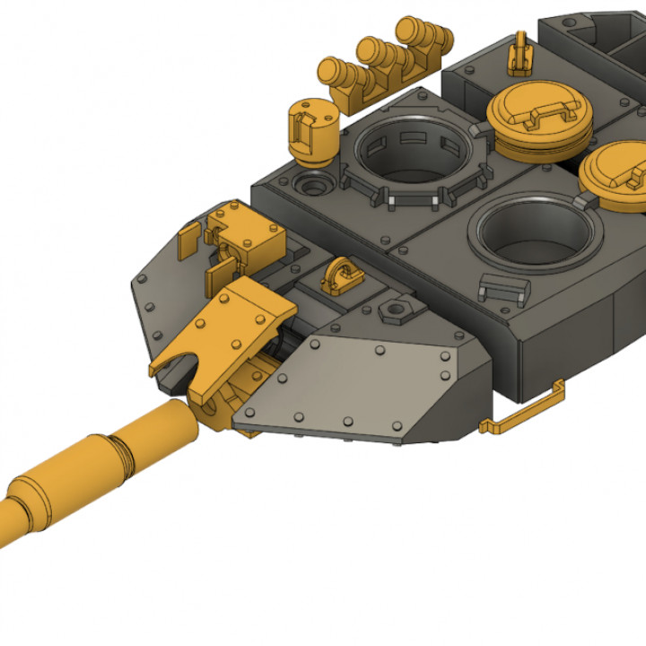 3D Printable Extra Leopard Turrets: 3D Printable for 28mm Wargames by ...
