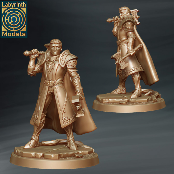 3D Printable Templar Knights - 32mm scale by Labyrinth Models