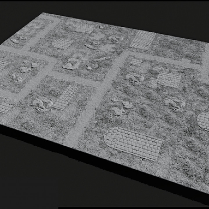 3D Printable 3D Printable Ground Terrain | STL Files | 6" x 6" Tiles ...