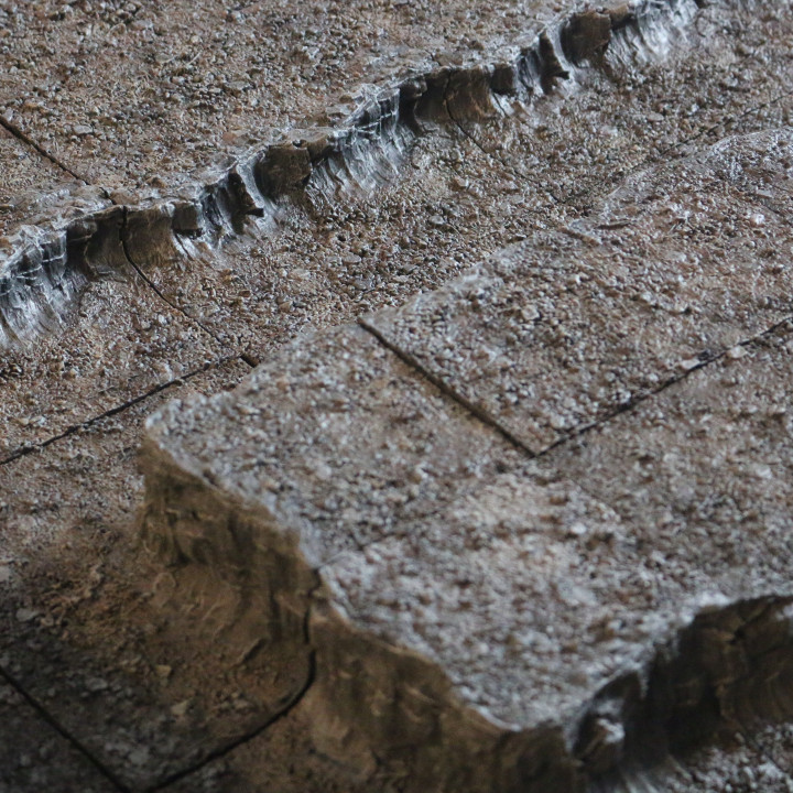 3D Printable 3D Printable Multi Level Cliff Terrain | 6" x 6" Tiles ...