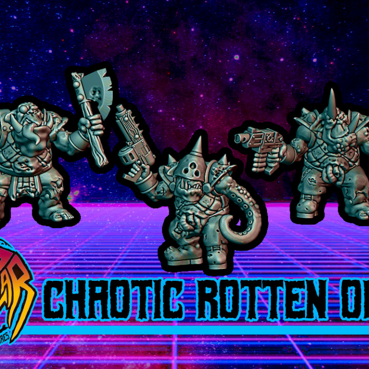 3D Printable Chaotic Rotten Orcs by Red Nebular