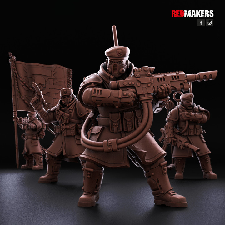 3D Printable Shock Troops - Command Elite Squad of the Imperial Force by RedMakers