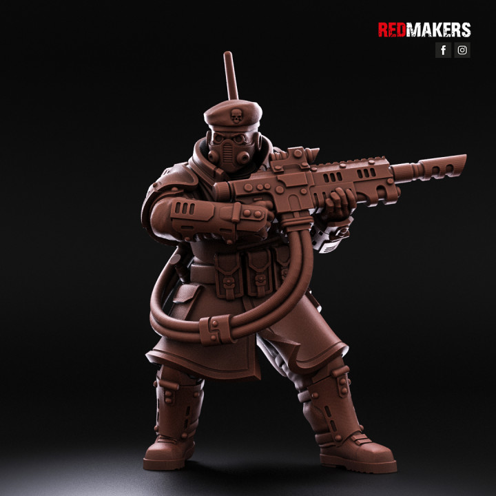 3D Printable Shock Troops - Command Elite Squad of the Imperial Force by RedMakers