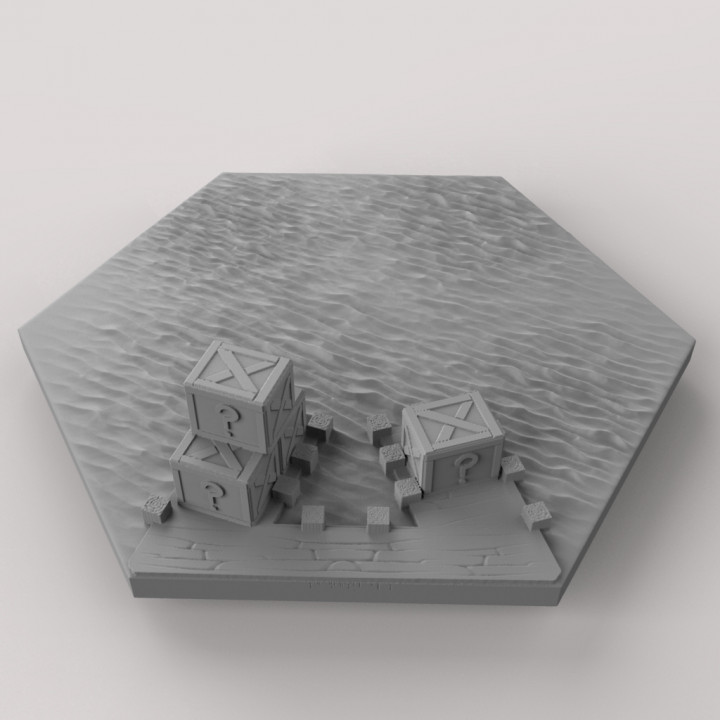 3D Printable HEXAGONAL PIECES FOR TABLETOP GAMES by Vórtice