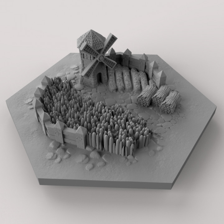 3D Printable HEXAGONAL PIECES FOR TABLETOP GAMES by Vórtice