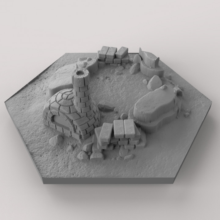 3D Printable HEXAGONAL PIECES FOR TABLETOP GAMES by Vórtice
