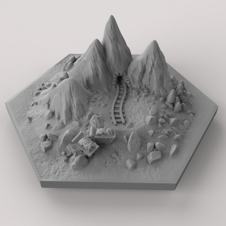 3D Printable HEXAGONAL PIECES FOR TABLETOP GAMES by Vórtice