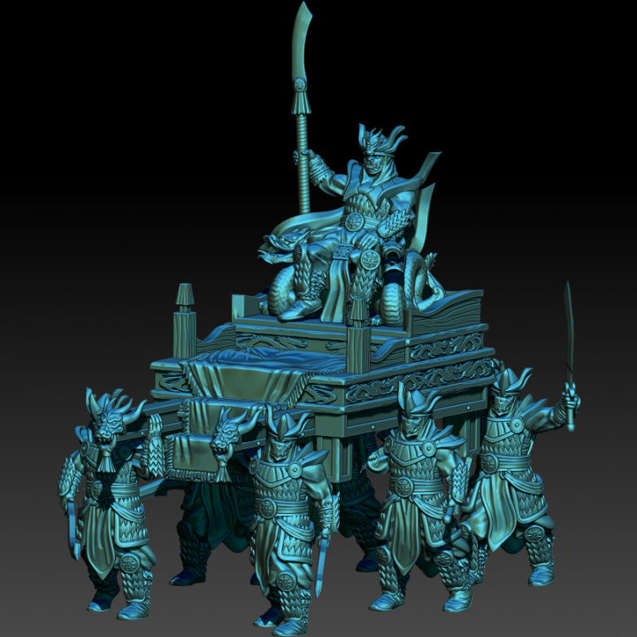 3D Printable KZKMINIS - Golden Horde - Golden Emperor by KZKMINIS