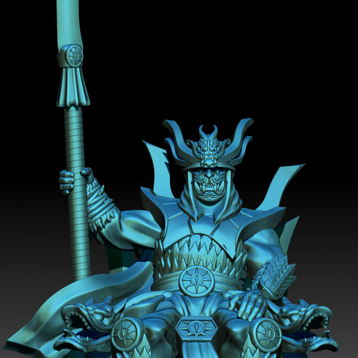 3D Printable KZKMINIS - Golden Horde - Golden Emperor by KZKMINIS