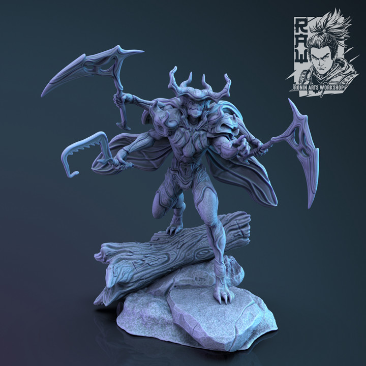 3D Printable Exalted Hunter Vereon - Insectoid Commander by Ronin Arts ...