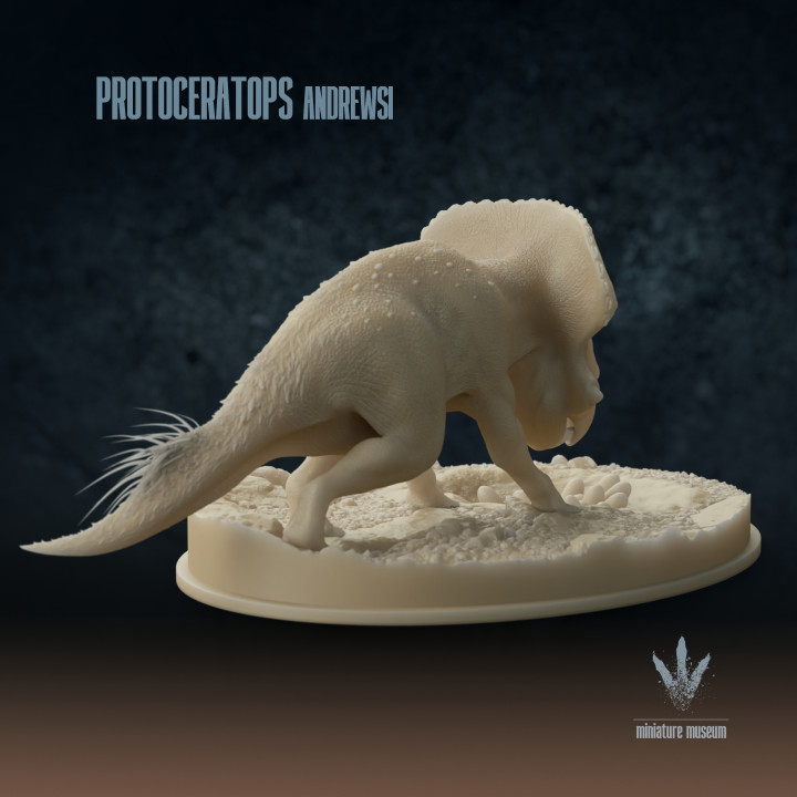 3D Printable Protoceratops andrewsi : Nesting by Miniature Museum