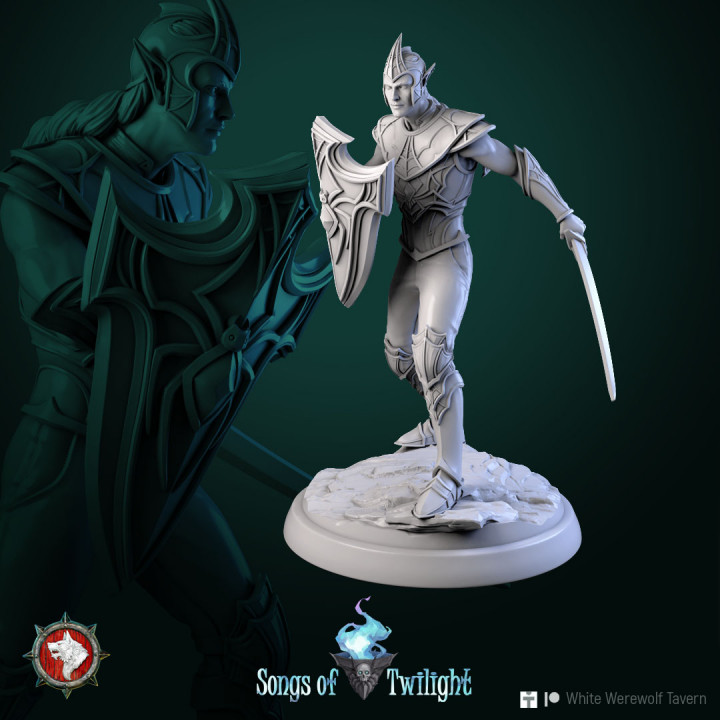 3D Printable Drow Warriors set 6 miniatures 32 mm pre-supported by ...