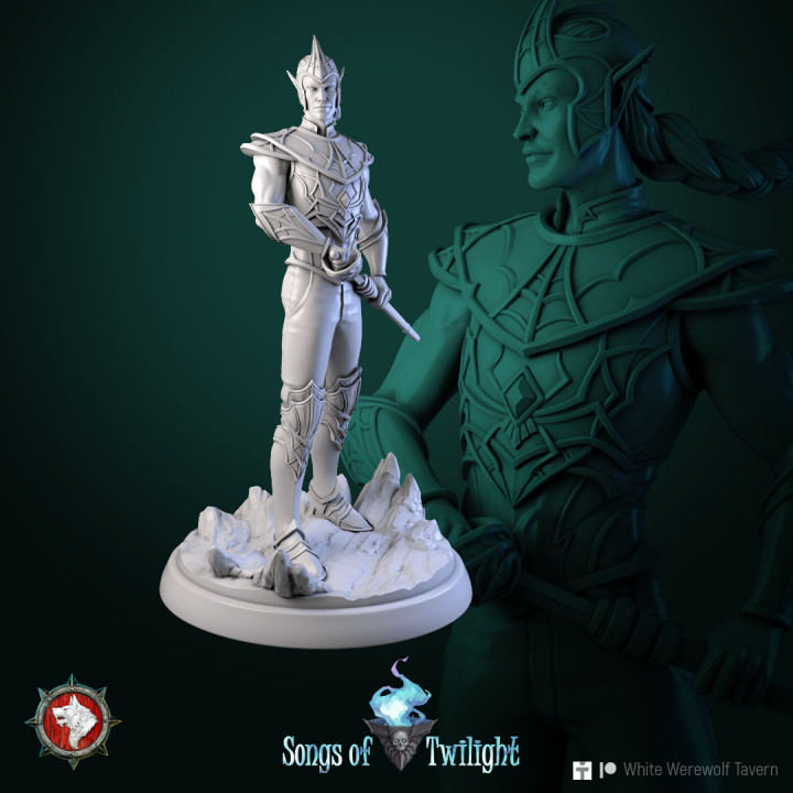 3D Printable Drow Warriors set 6 miniatures 32 mm pre-supported by ...