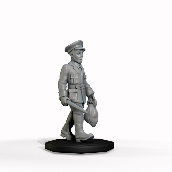 3D Printable Major Mad Commander Military Captain Cthulhu Character by ...