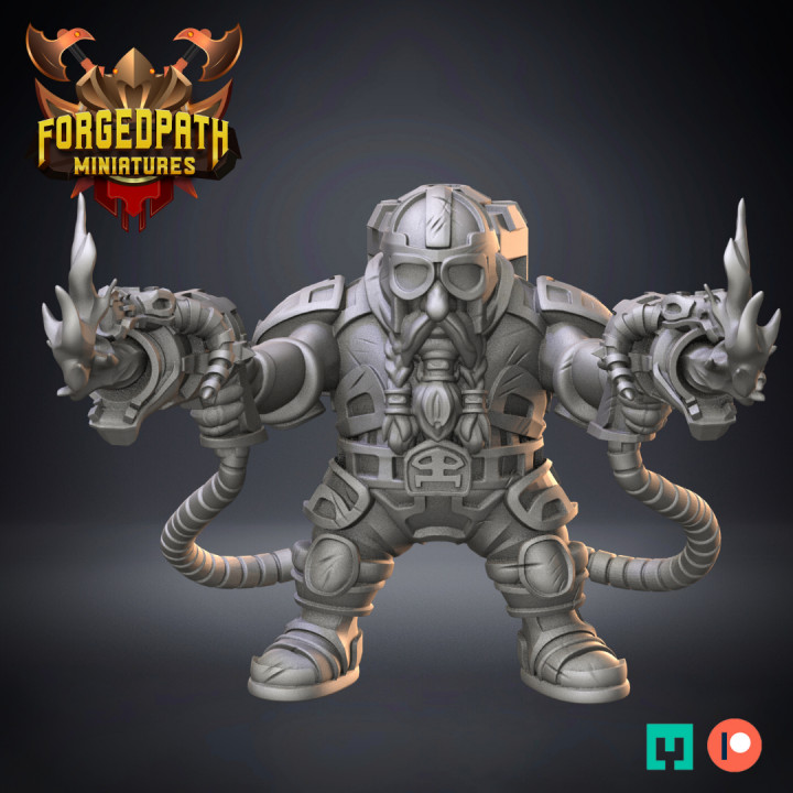 3D Printable Inferno Legion - Dwarf Flamethrower Unit by Forged Path ...