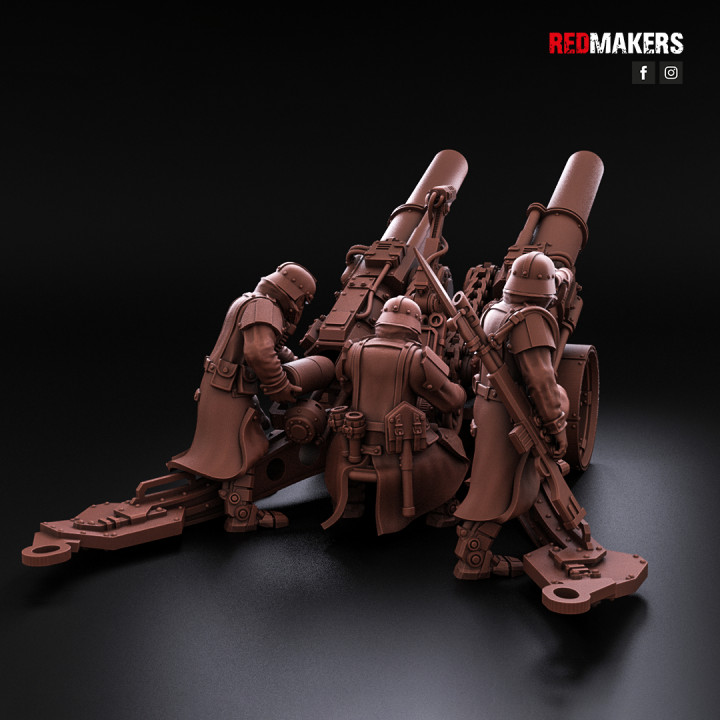 3D Printable Field Gun and Heavy Laser Cannon - Death Division - Field ...