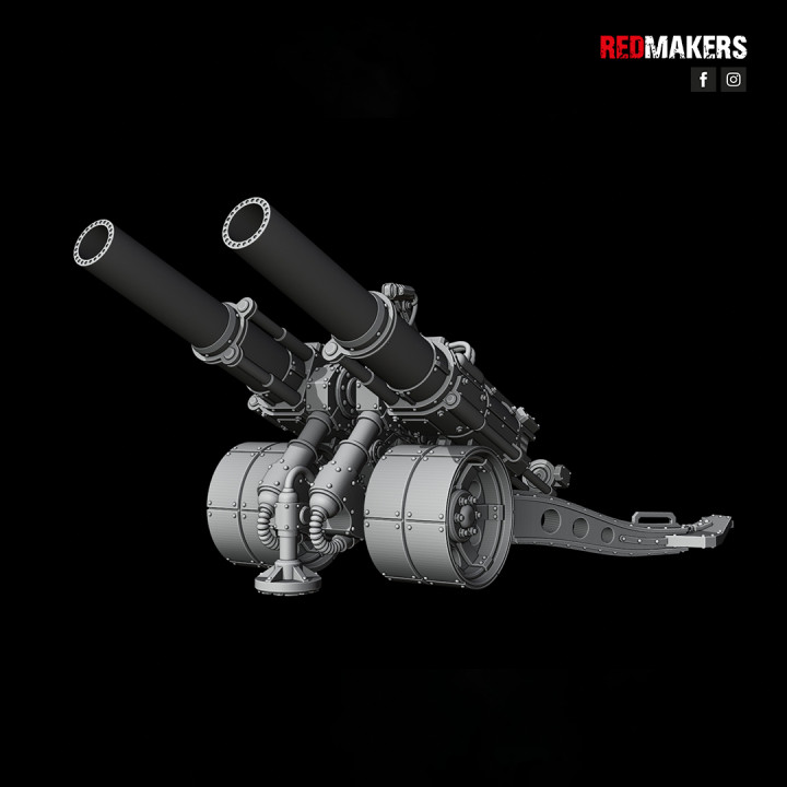 3D Printable Field Gun and Heavy Laser Cannon - Death Division - Field ...