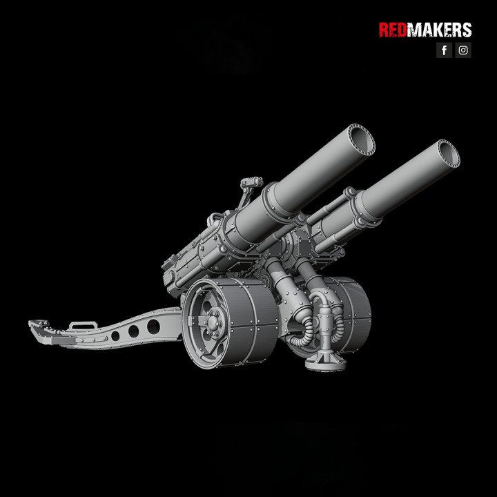 3D Printable Field Gun and Heavy Laser Cannon - Death Division - Field ...