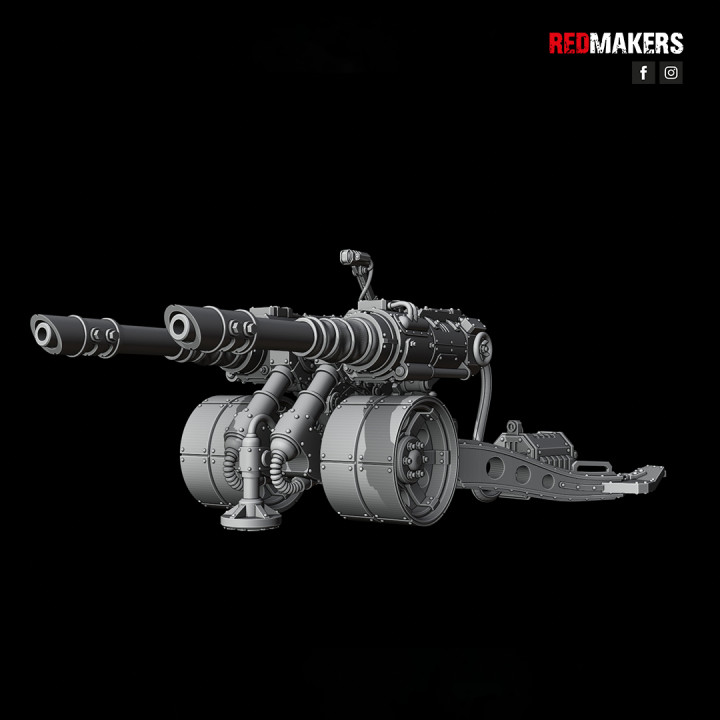 3D Printable Field Gun and Heavy Laser Cannon - Death Division - Field ...