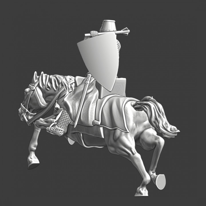 3D Printable Medieval knight swing his mace by Northern Crusades Miniatures