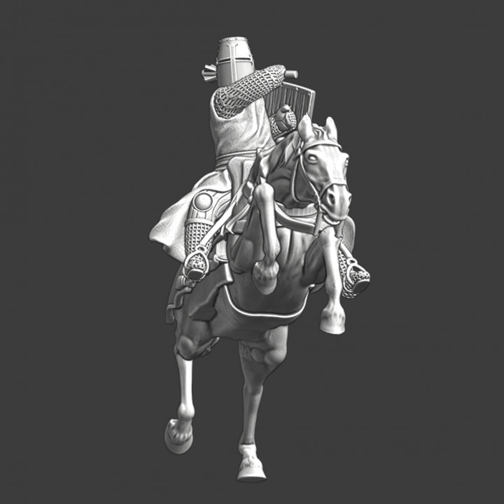 3D Printable Medieval knight swing his mace by Northern Crusades Miniatures