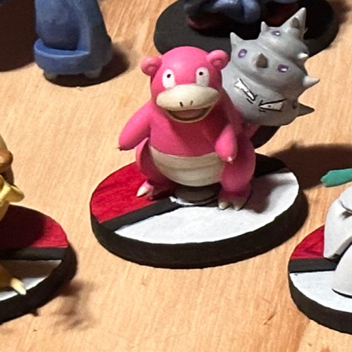 3D Print of Slowpoke / Slowking / Slowbro / Mega Slowbro [Pokemon 35mm ...