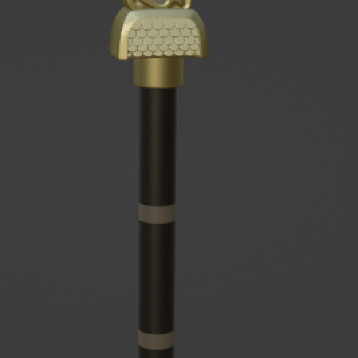 3D Printable Woldo 월도 - Korean Moon Glaive by Jovey