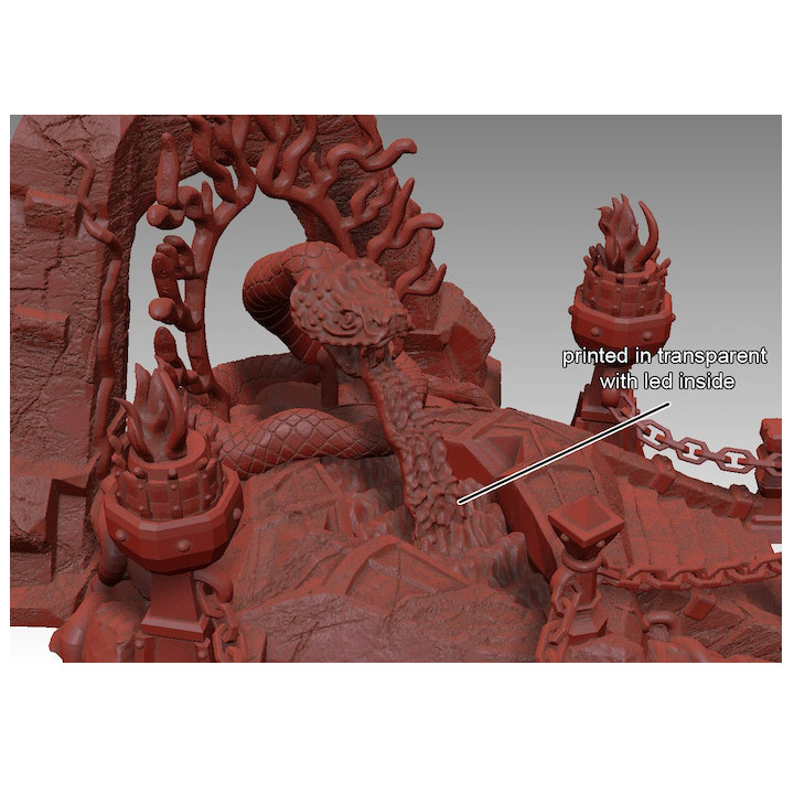 3D Printable Snake fountain by Fabio