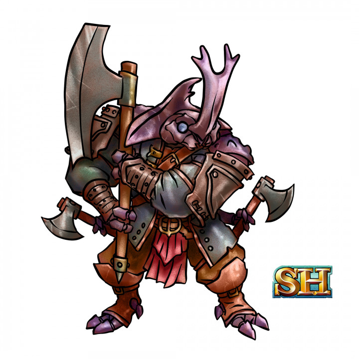 3D Printable Thri-Kreen Paladin by Stonehaven Miniatures