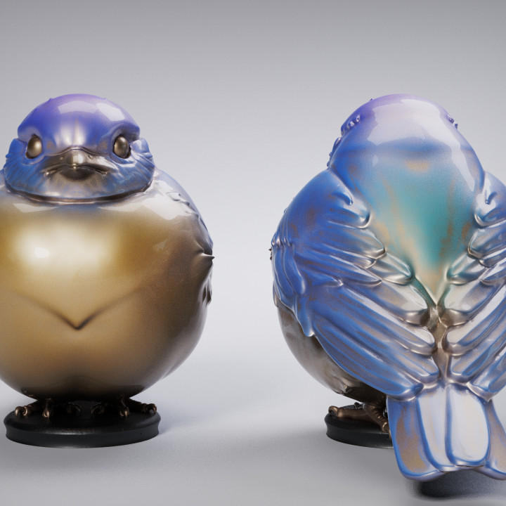3D Printable Eastern Bluebird by Art of V