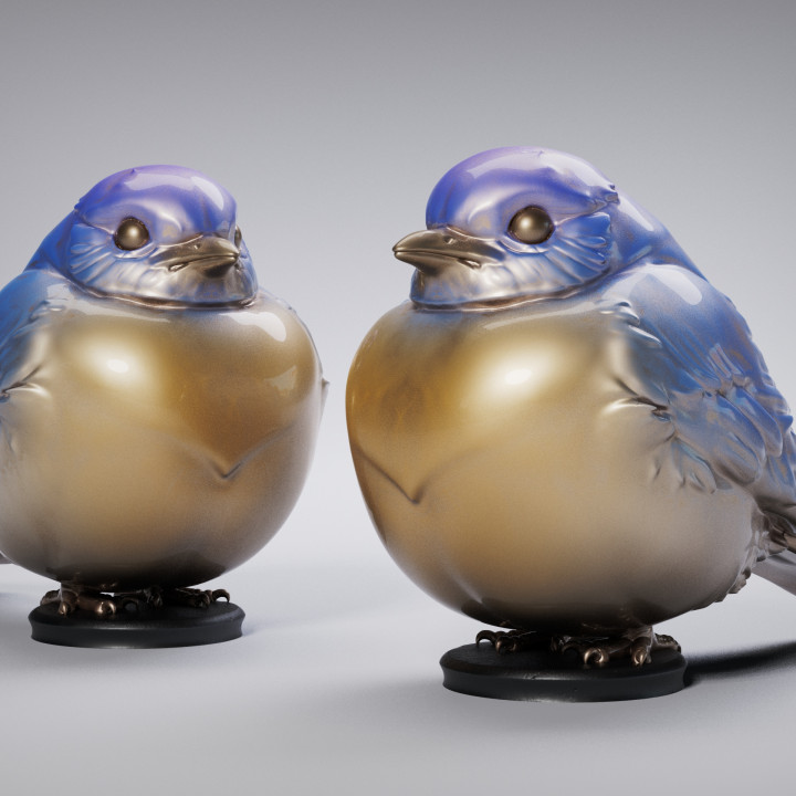 3D Printable Eastern Bluebird by Art of V