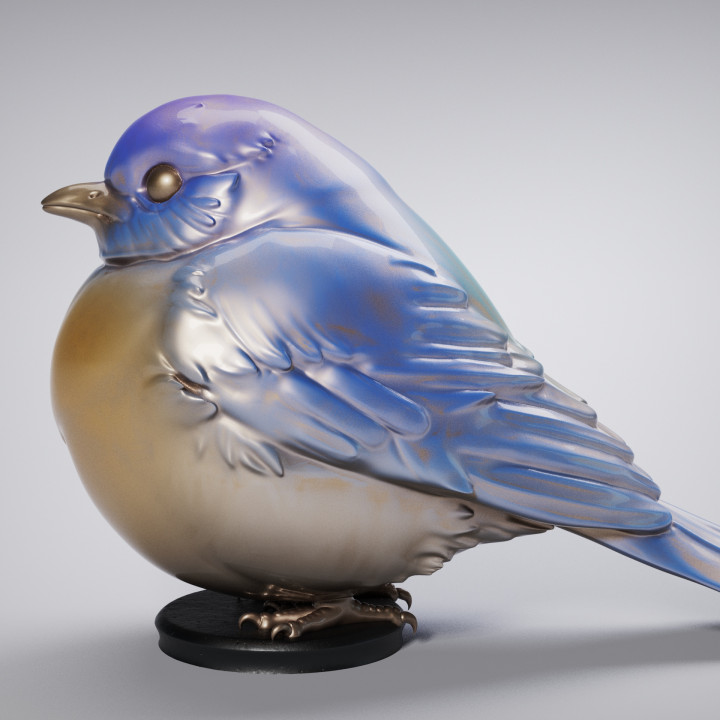 3D Printable Eastern Bluebird by Art of V