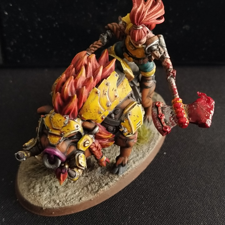 3D Print of Sci-Fi Female Dwarf Commander by LiaganBlackwolf