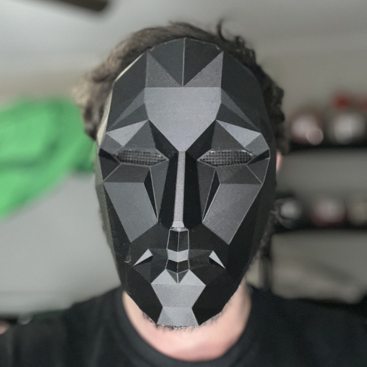 3D Printable Squid Game - Front Man Mask by Thin Air 3D