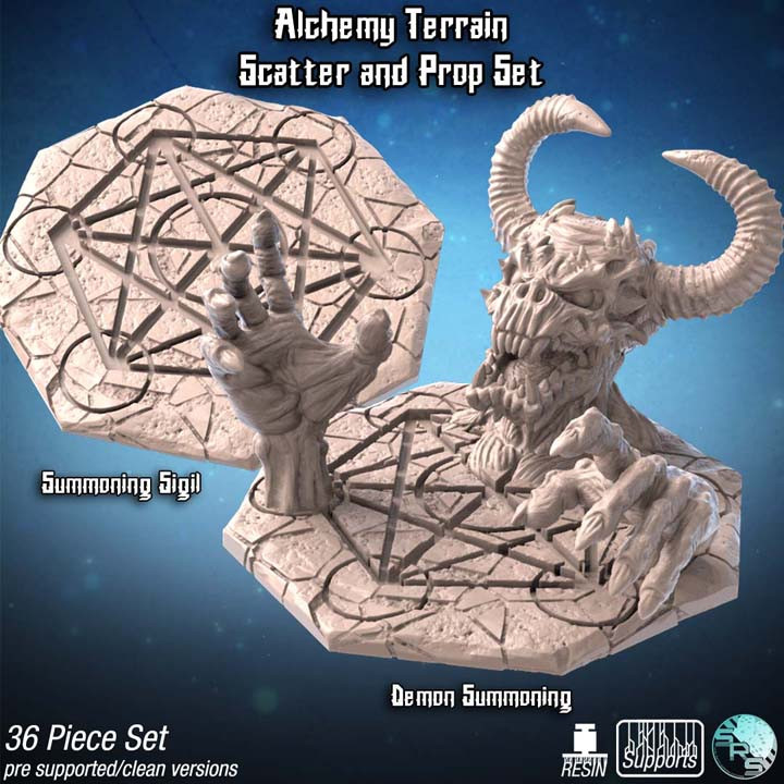 3D Printable Alchemy Terrain Set by SRS Studios