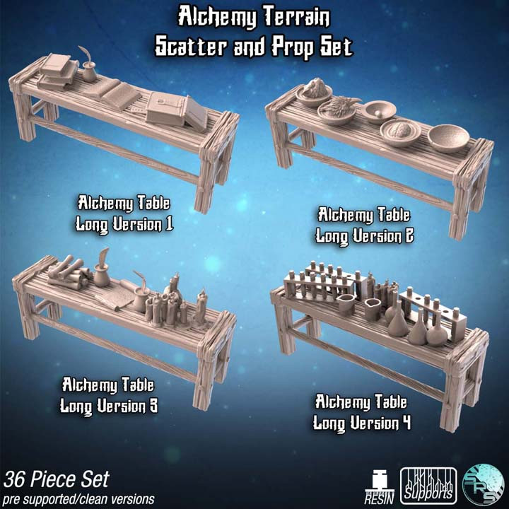 3D Printable Alchemy Terrain Set by SRS Studios