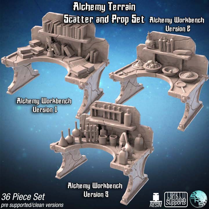 3D Printable Alchemy Terrain Set by SRS Studios